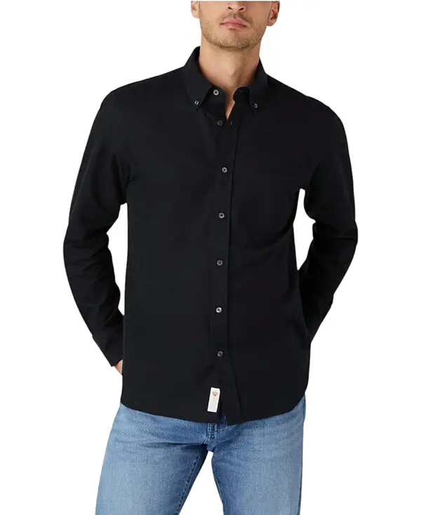 Robert Talbott Harrison Button Down Pique Shirt - Black