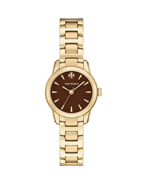 Tory Burch Small Miller Watch, 28mm - Brown/gold