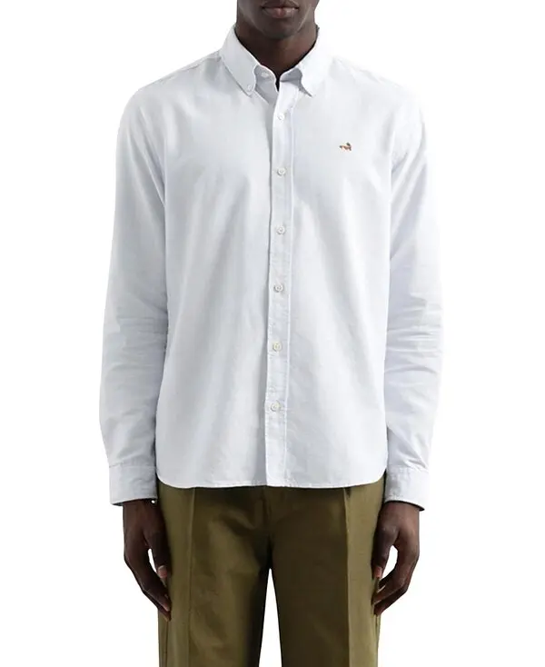 EDMMOND STUDIOS Duck Logo Oxford Shirt - Plain White