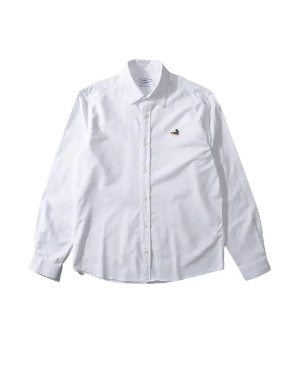 EDMMOND STUDIOS Duck Logo Oxford Shirt - Plain White