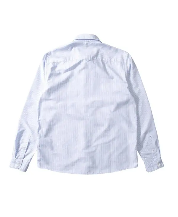 EDMMOND STUDIOS Duck Logo Striped Oxford Shirt