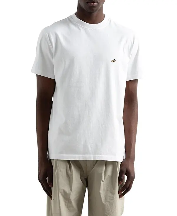 EDMMOND STUDIOS Duck Patch T-shirt - Plain White