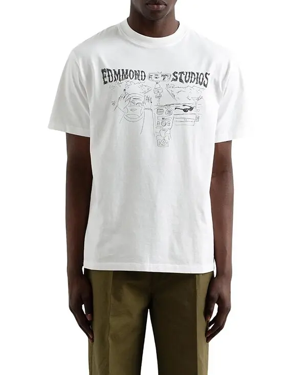EDMMOND STUDIOS Fresh Classics Printed T-shirt - Plain White