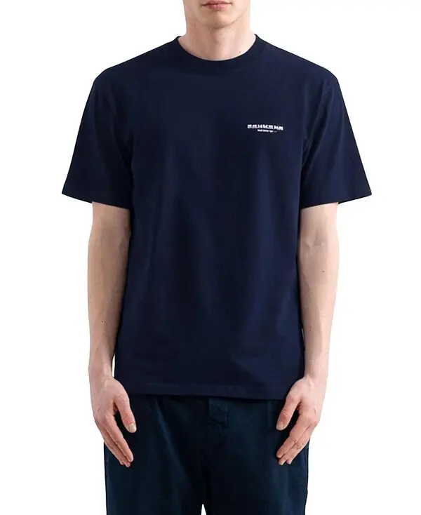 EDMMOND STUDIOS Melomaniac Printed T-shirt - Plain Navy
