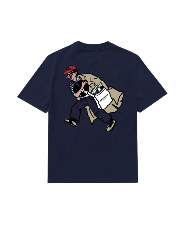 EDMMOND STUDIOS Melomaniac Printed T-shirt - Plain Navy