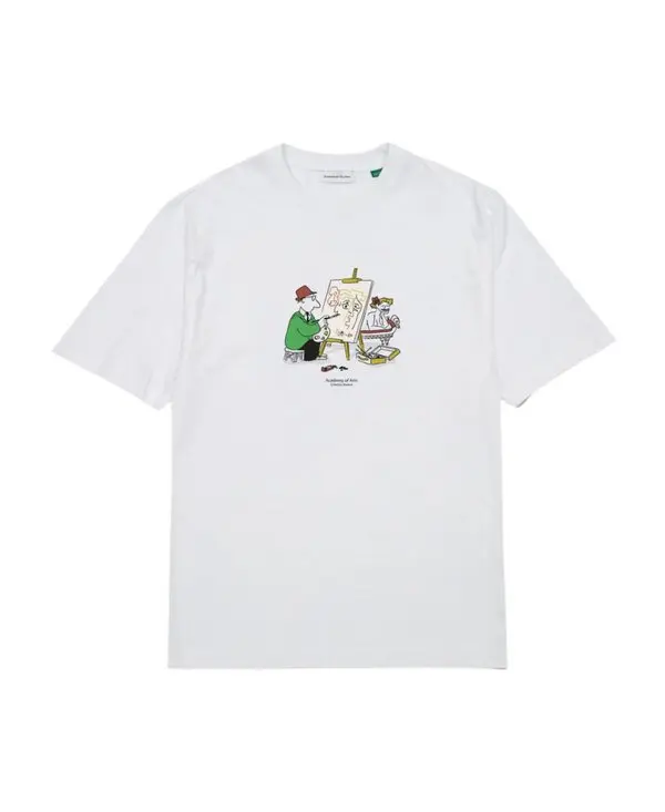 EDMMOND STUDIOS Avant Garde Printed T-shirt - Plain White