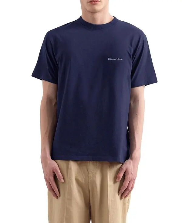EDMMOND STUDIOS Banquet Hall Print T-shirt - Plain Navy
