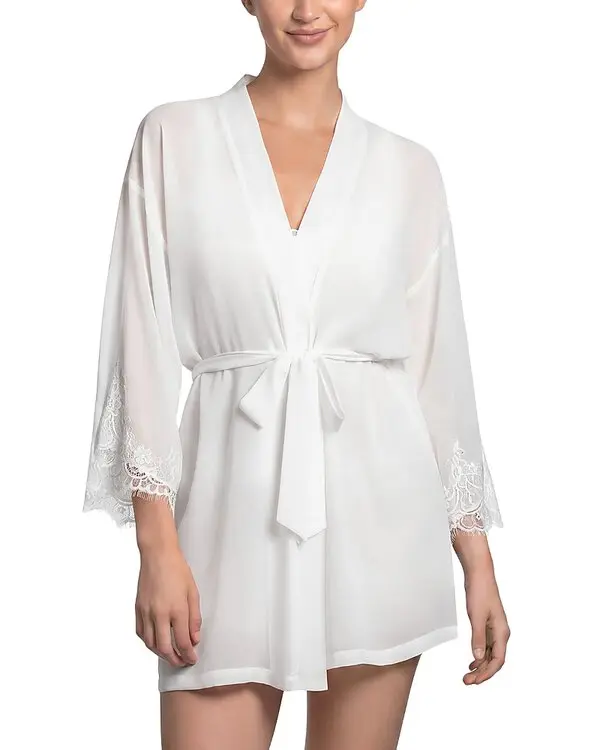 IN BLOOM BY JONQUIL Chiffon Wrap Robe - Ivory