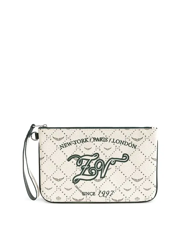 Zadig&Voltaire Z Pouch Monogram Canvas Pouchette