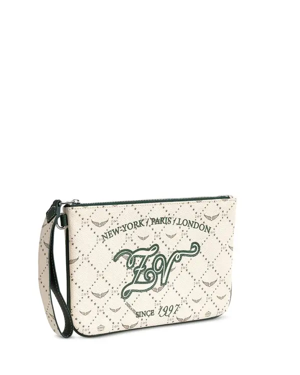 Zadig&Voltaire Z Pouch Monogram Canvas Pouchette