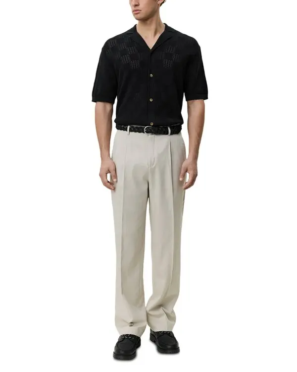 LES DEUX Squared Knitted Short Sleeve Shirt