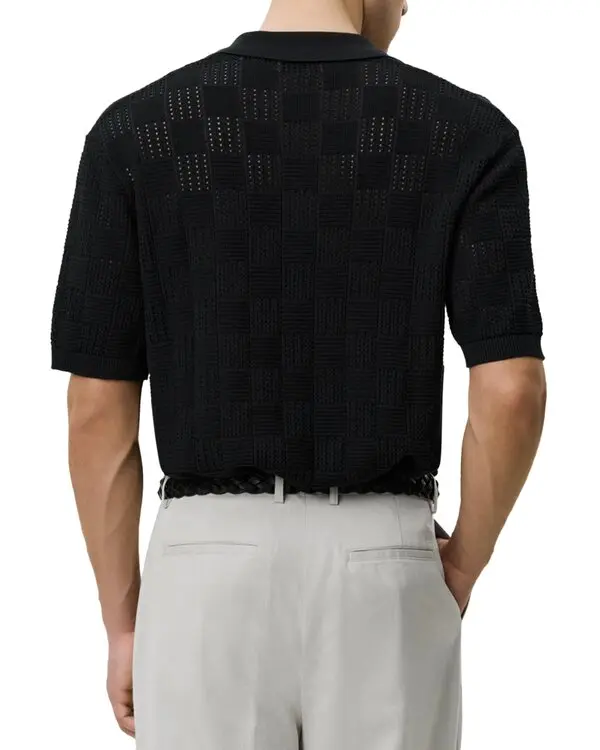 LES DEUX Squared Knitted Short Sleeve Shirt