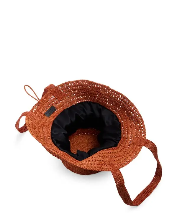 REFORMATION Sonia Raffia Hat Bag - Rustic