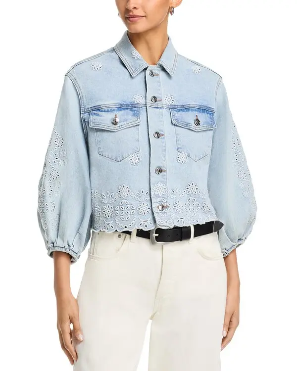 Generation Love Lumere Embroidered Denim Jacket