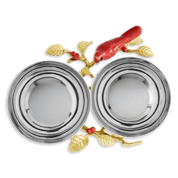 Michael Aram Cardinal Double Bowl