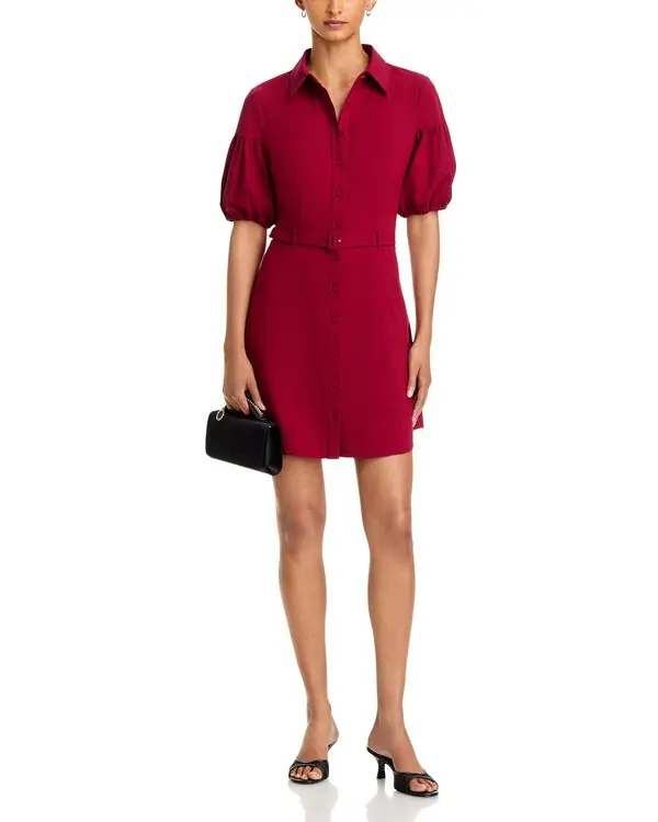 Cinq À Sept Norel Button Front Mini Dress