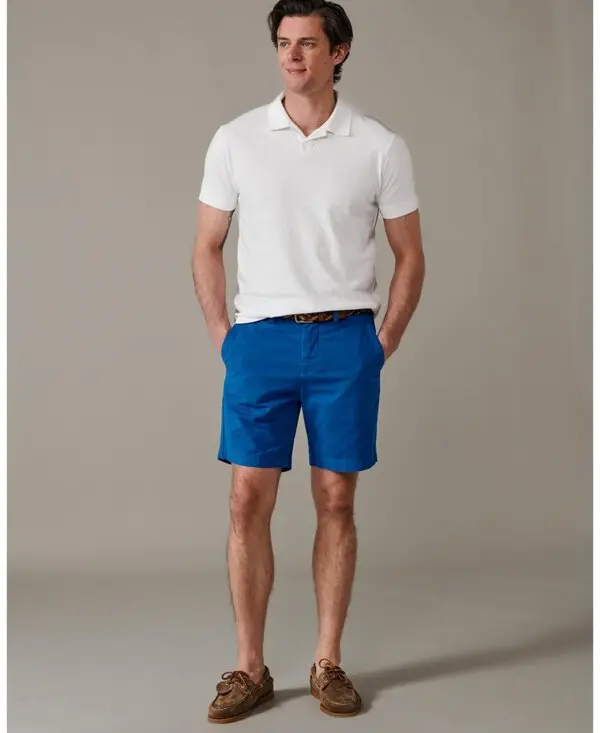 AUBIN Stamford Chino Short - Washed Cobalt