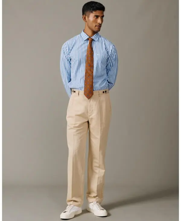 Aubin Pasmore Slim Leg Suit Trouser - Sand