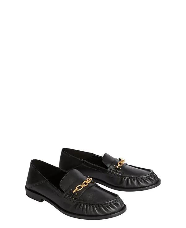 Balmain Sync Smooth Leather Loafers - Black