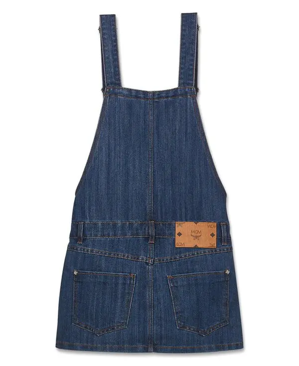 Mcm Overall Skirt In Lurex Denim