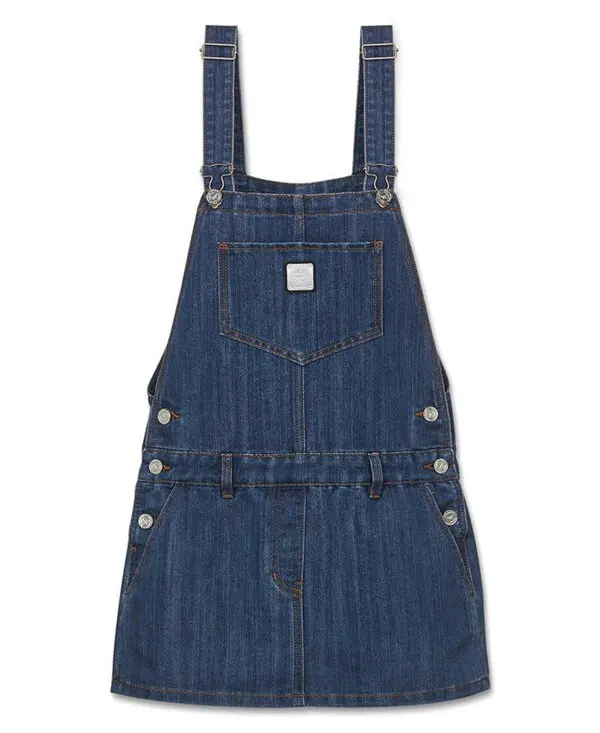 Mcm Overall Skirt In Lurex Denim
