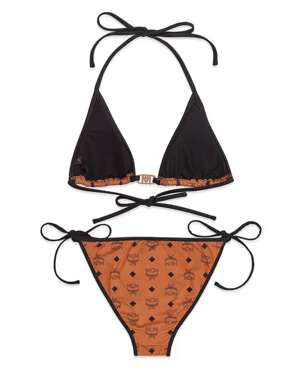 Mcm Monogram Print Bikini