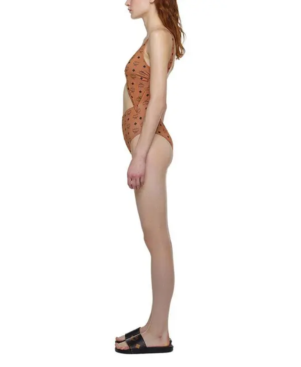 Mcm Monogram Print Swimsuit