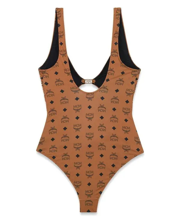 Mcm Monogram Print Swimsuit
