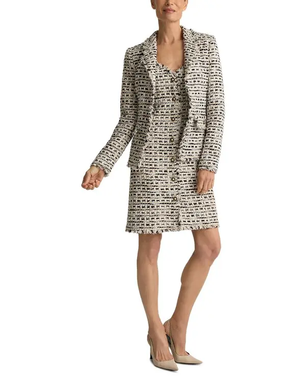 St. John Artisanal Basket Tweed Jacket