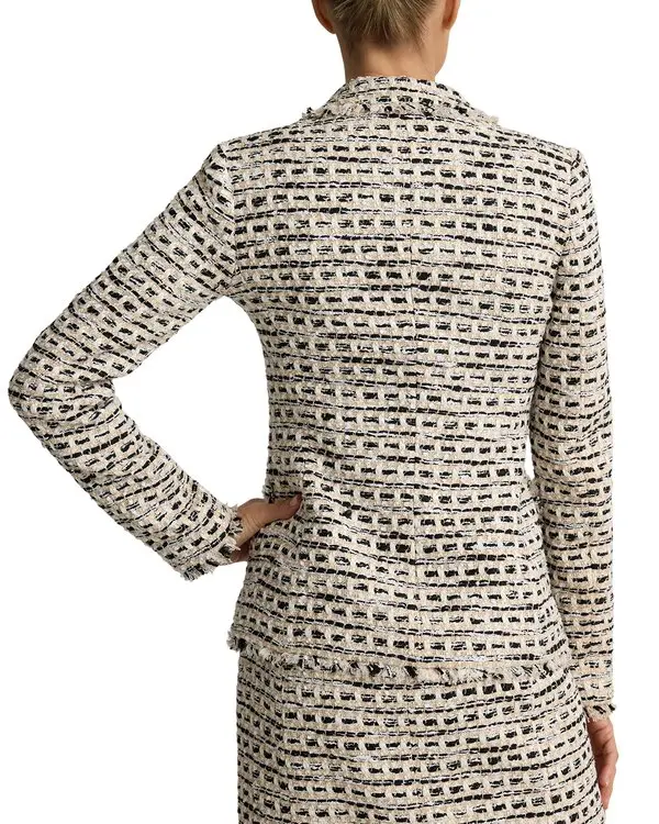 St. John Artisanal Basket Tweed Jacket