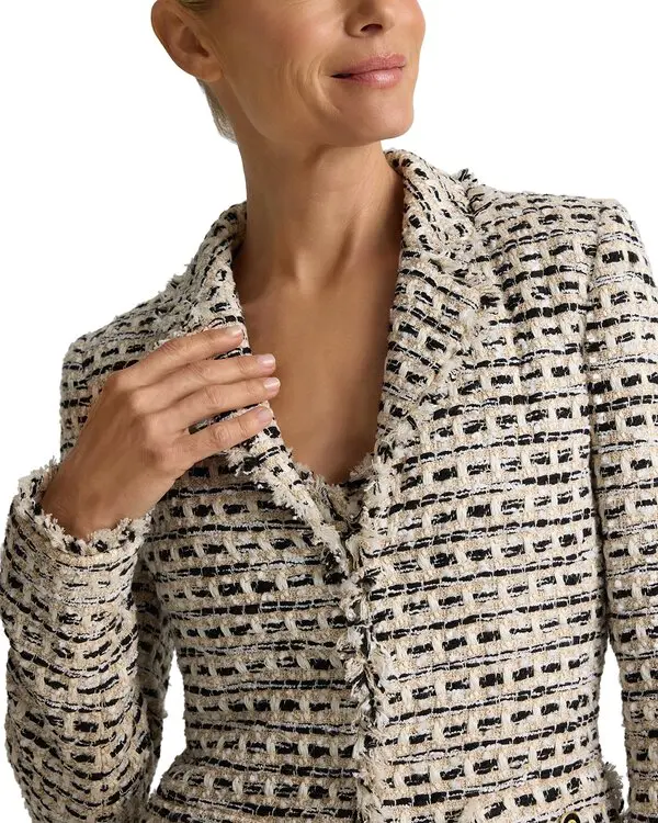 St. John Artisanal Basket Tweed Jacket
