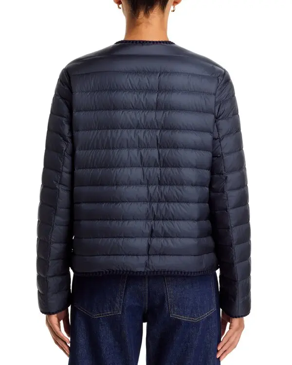 Moncler Circaete Braided Trim Short Down Jacket