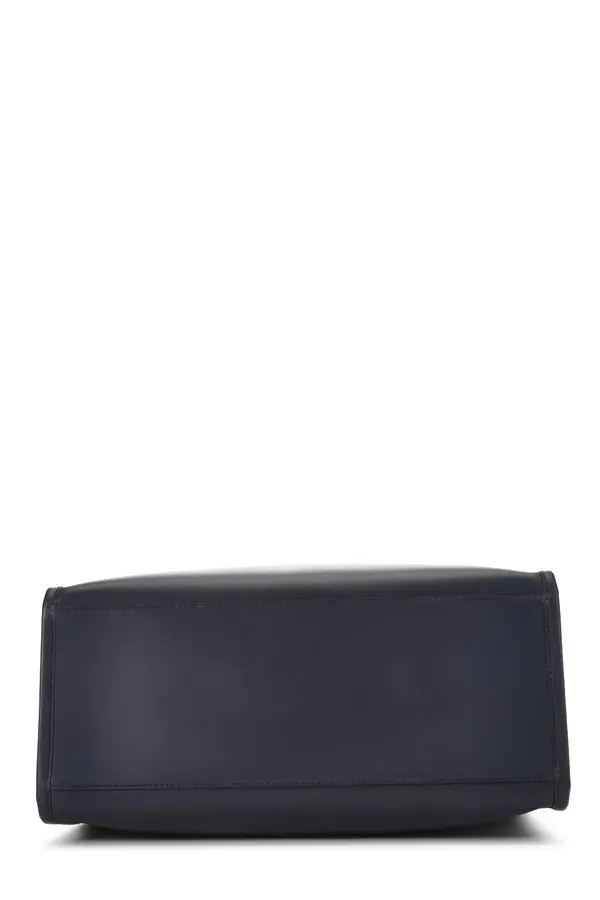 Fendi Sunshine Shopper Calfskin Tote - Navy