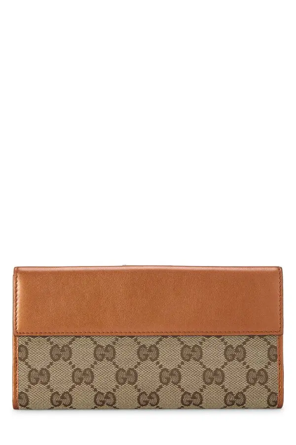 Gucci Original Gg Canvas Lovely Heart Continental Wallet