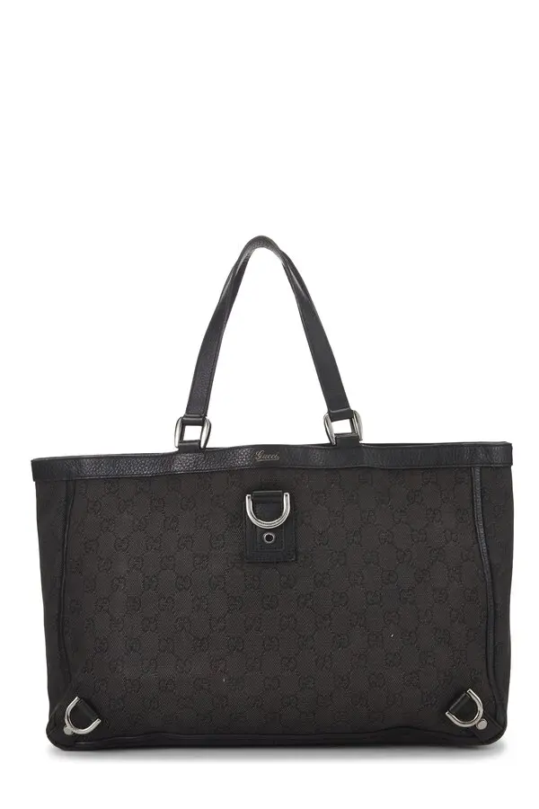 Gucci Gg Denim D-ring Abbey Tote