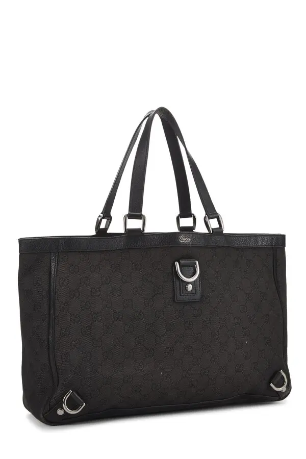 Gucci Gg Denim D-ring Abbey Tote