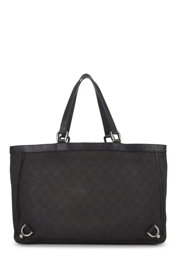 Gucci Gg Denim D-ring Abbey Tote