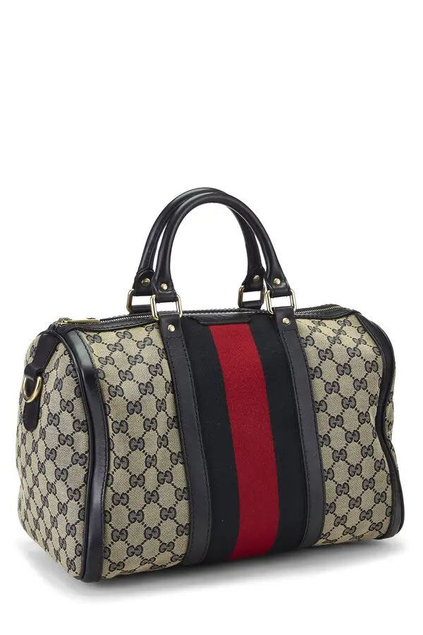 Gucci Gg Vintage Web Boston