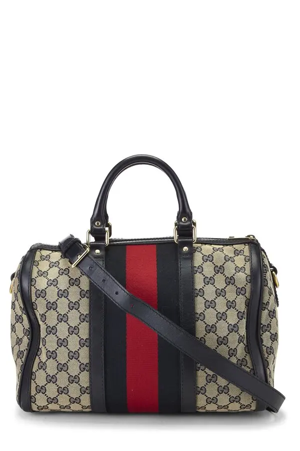 Gucci Gg Vintage Web Boston