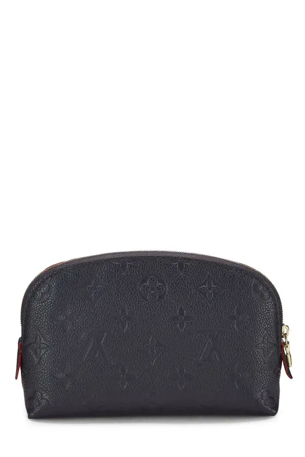 LOUIS VUITTON Bleu Infini Monogram Empreinte Pochette Cosmetique