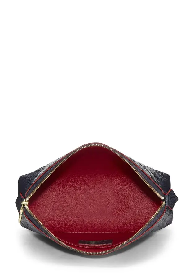 LOUIS VUITTON Bleu Infini Monogram Empreinte Pochette Cosmetique