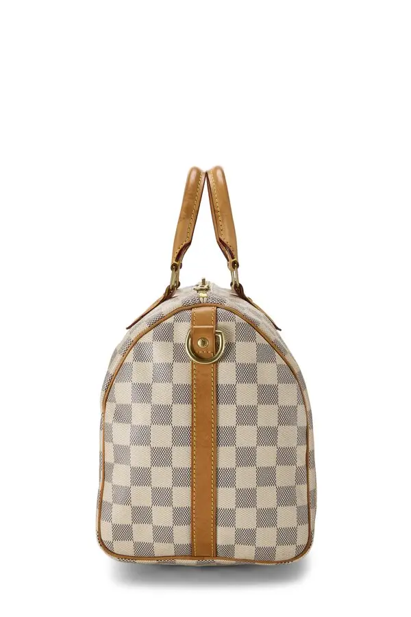 LOUIS VUITTON Damier Azur Speedy Bandouliere 30 - White