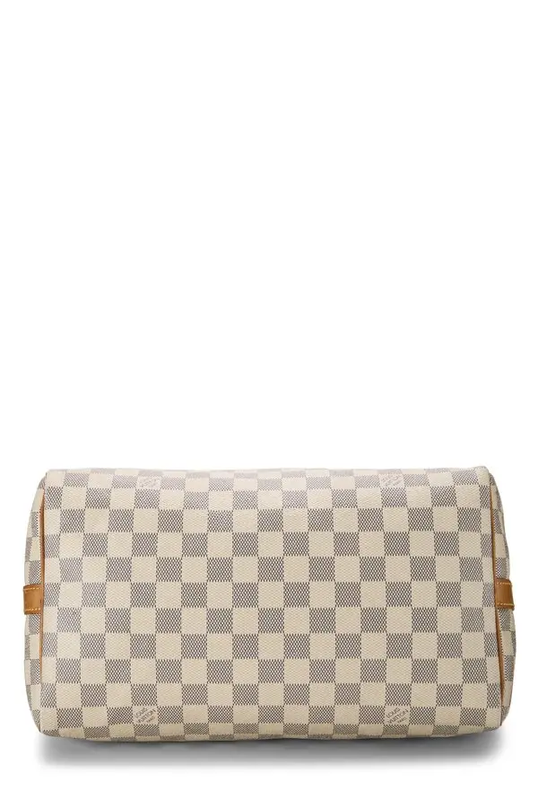 LOUIS VUITTON Damier Azur Speedy Bandouliere 30 - White