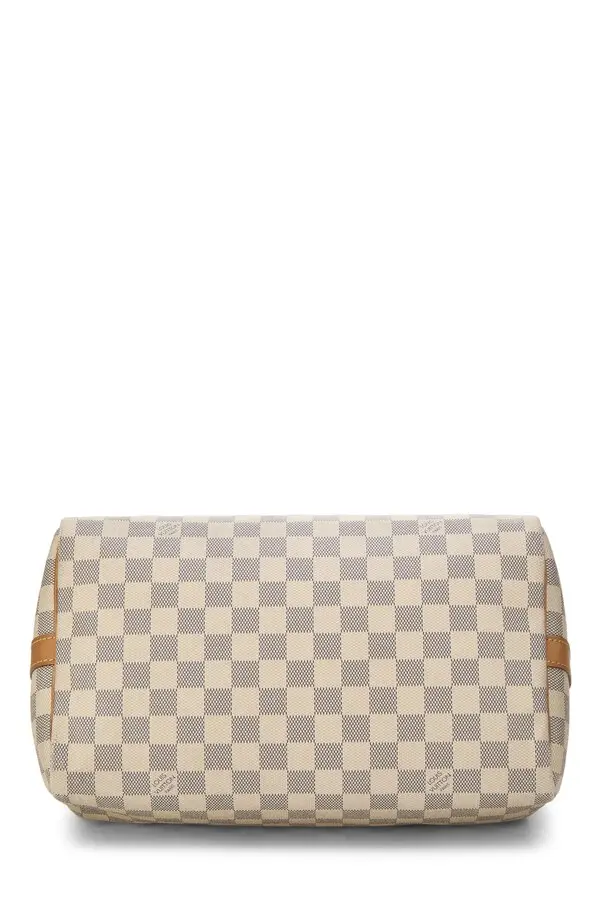 LOUIS VUITTON Damier Azur Speedy Bandouliere 30 - White