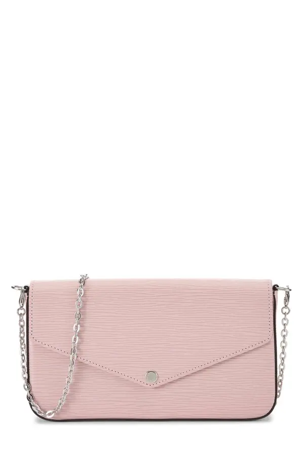LOUIS VUITTON Rose Nacre Epi Pochette Felicie