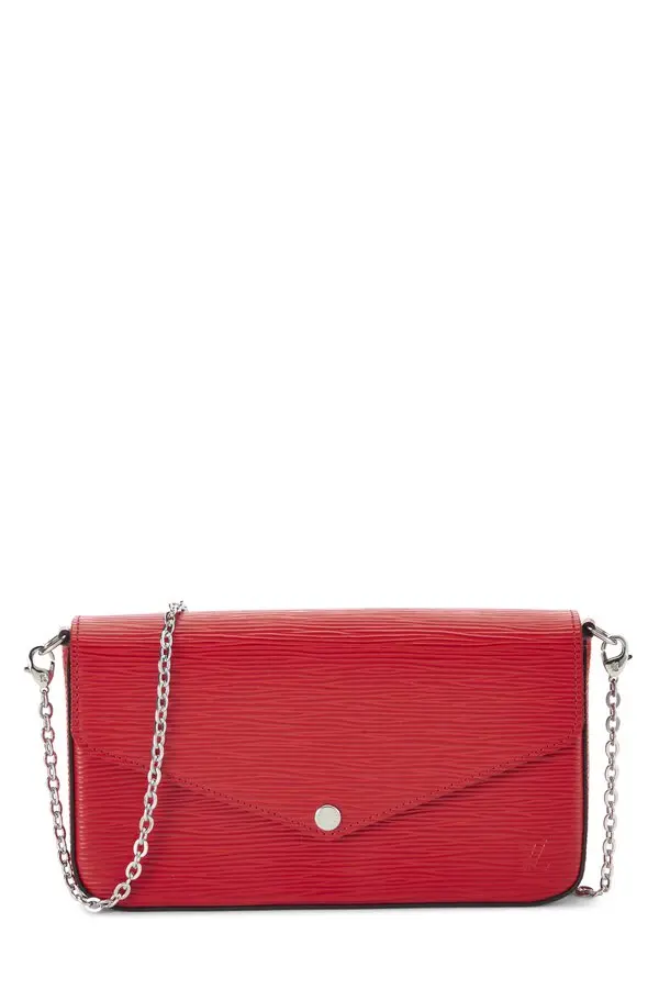 LOUIS VUITTON Piment Epi Pochette Felicie - Red