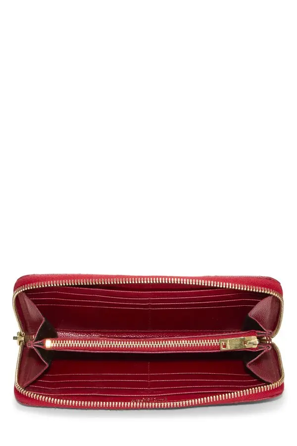 Saint Laurent Grainy Zip Around Wallet