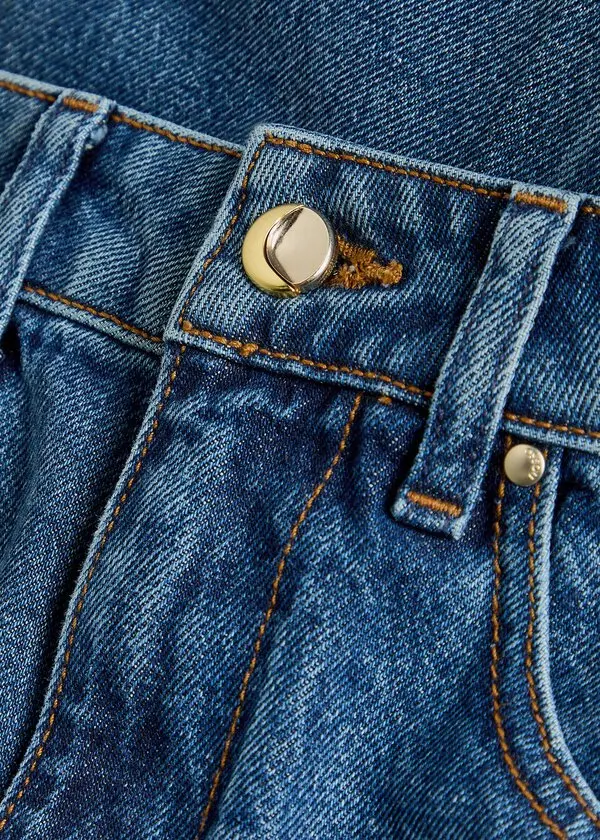 Ossou Straight-leg Denim Jeans With Pressed Crease