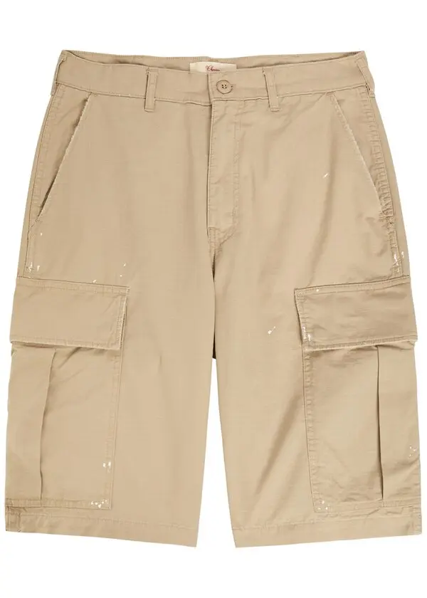 CHERRY LOS ANGELES Paint-splatter Cotton Cargo Shorts