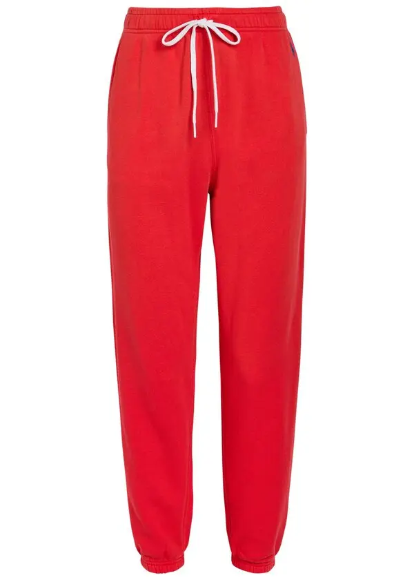Polo Ralph Lauren Embroidered Cotton-blend Sweatpants